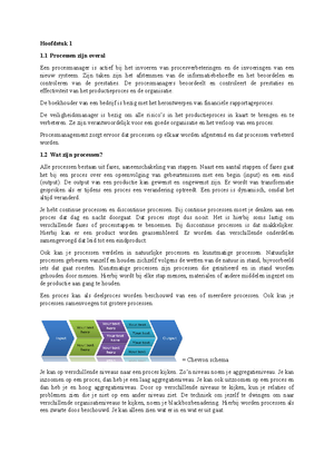 Samenvatting dpb blok 3 - DPB 2 10. Type bedrijfsprocessen: Primaire ...