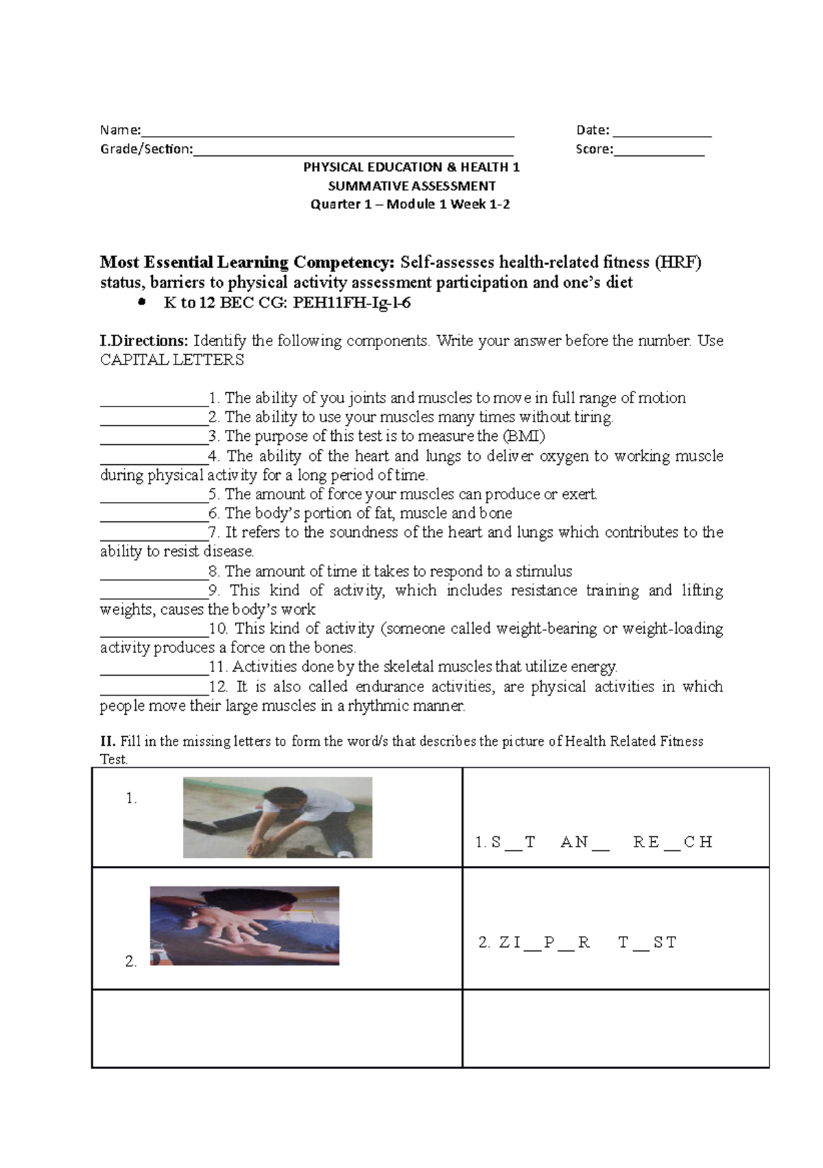 Activity-Sheets-PE-11. Week 1-2 - Name:_________________________________________________ Date ...