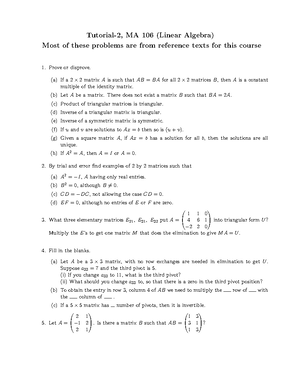 Linear Algebra basics - Chapter 3 Linear Algebra Dixit algorizmi. Or ...