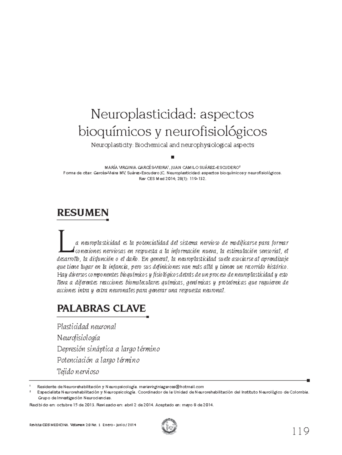 Neuroplasticidad - contiene información sobre la neuro plasticidad y su ...