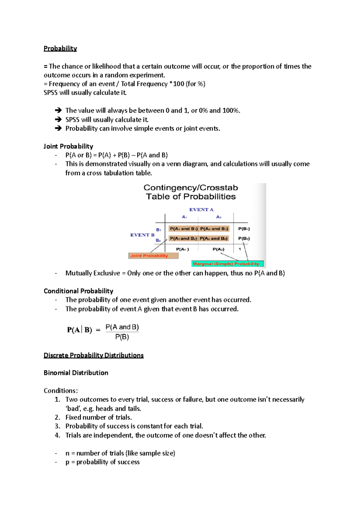 Tutorial 3 - 3rd tutoiral - Probability = The chance or likelihood that a certain outcome will ...