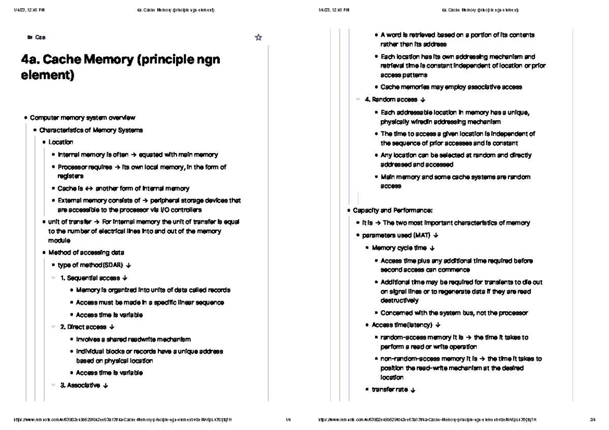 4a. Cache Memory (principle ngn element) - 1/4/23, 12:45 PM 4a. Cache Memory (principle ngn ...