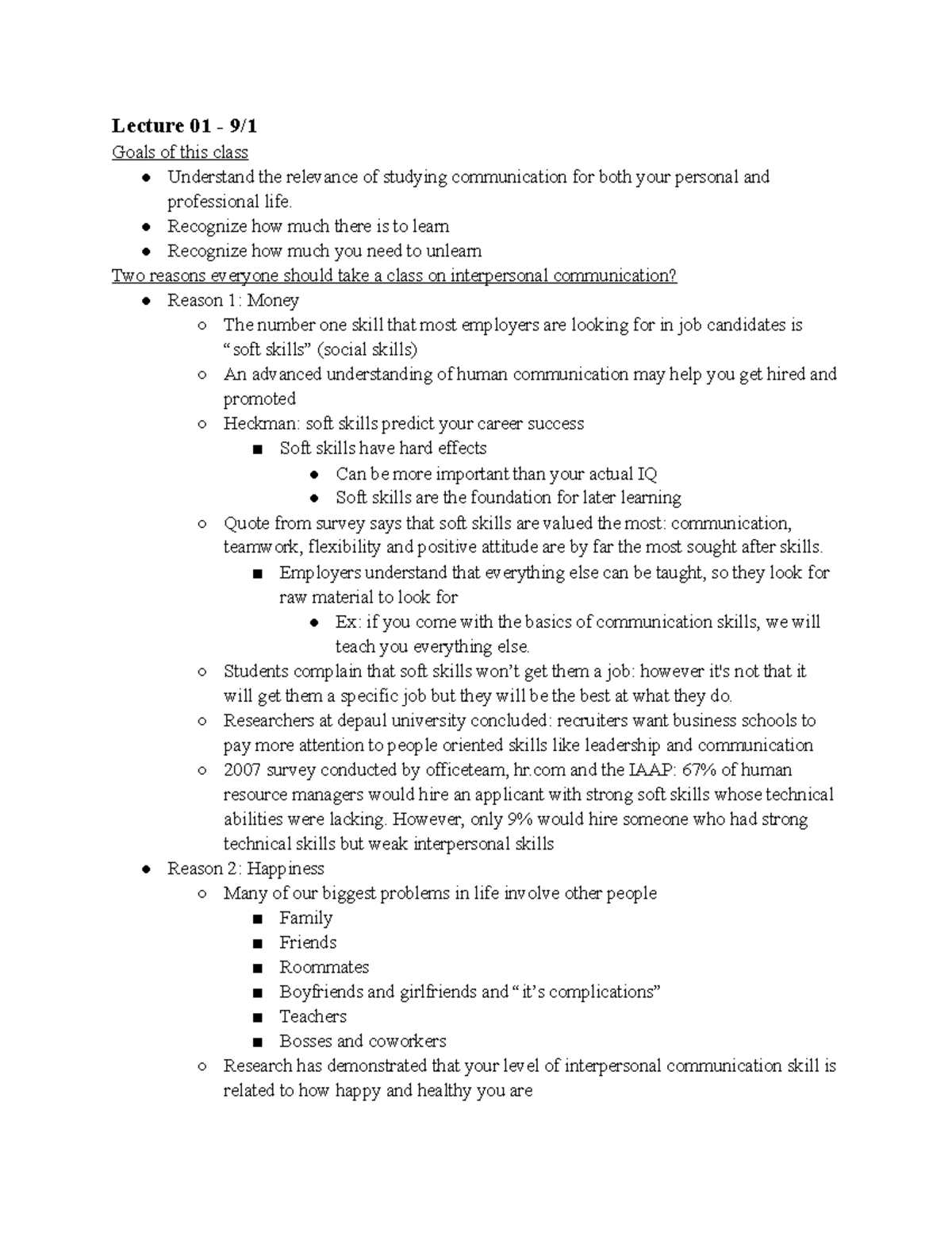 Lectures 01-06 - Lecture notes 1-6 - Lecture 01 - 9/ Goals of this ...