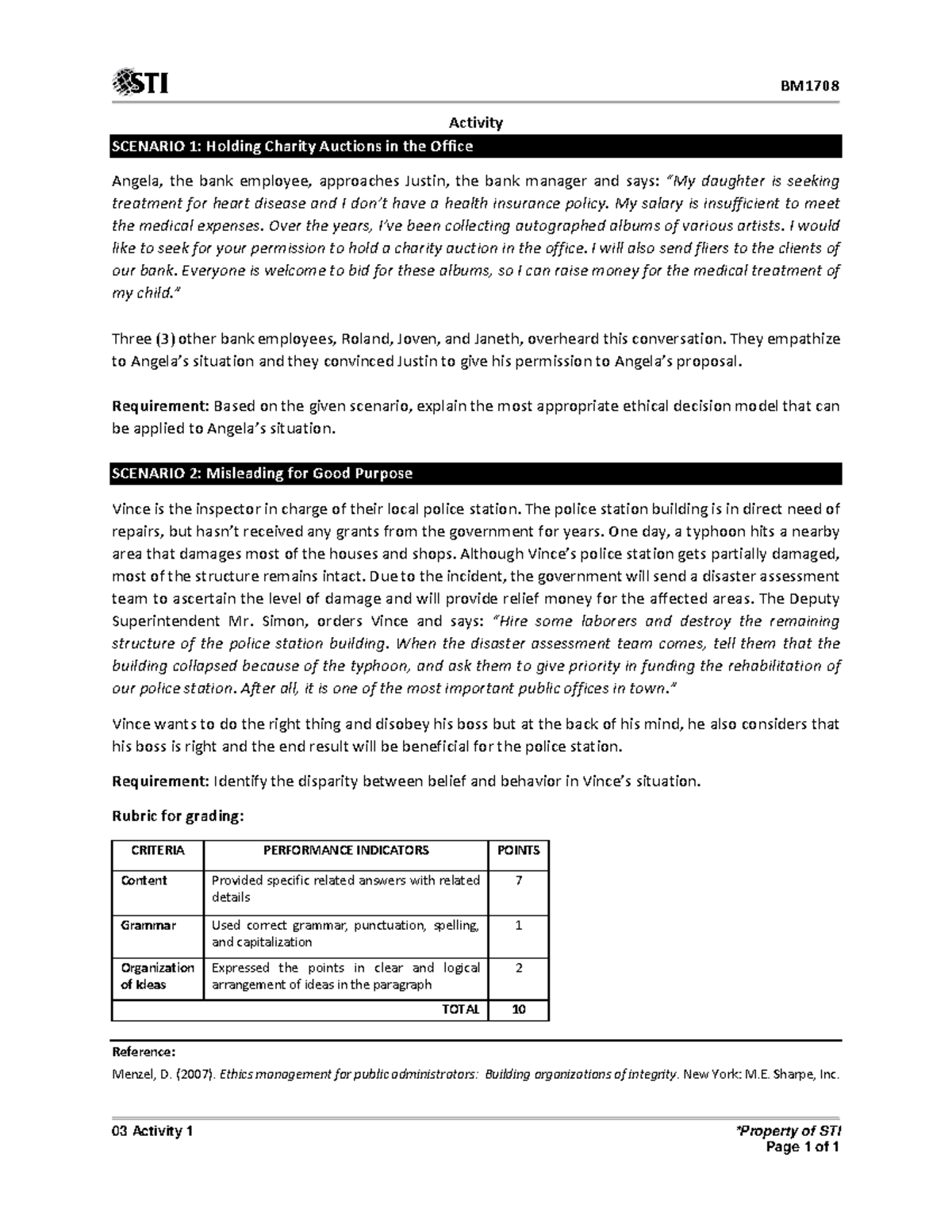 03 Activity 110 - BM 03 Activity 1 *Property of STI Page 1 of 1 ...
