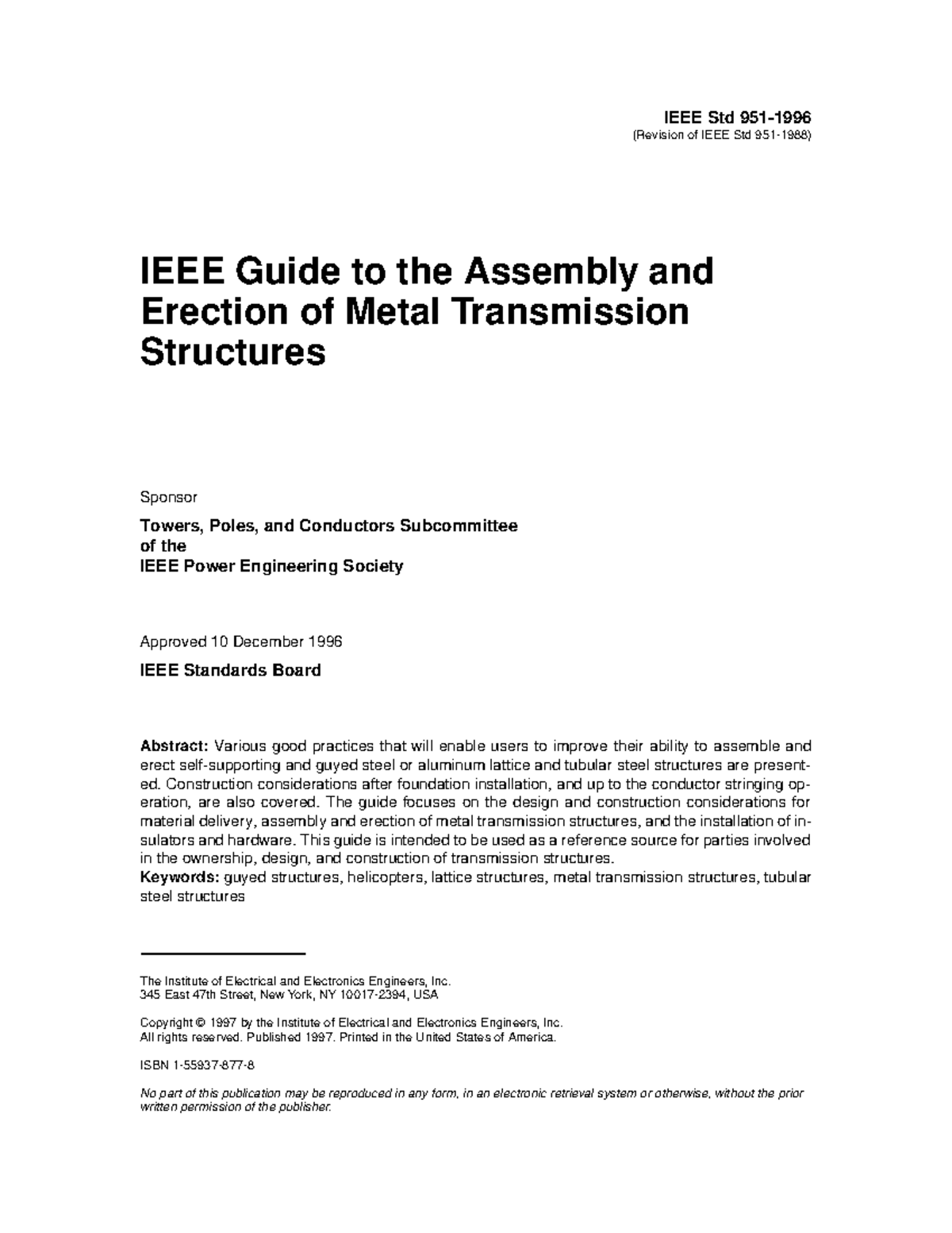 IEEE 951-1996 - Ensayos - The Institute of Electrical and Electronics ...