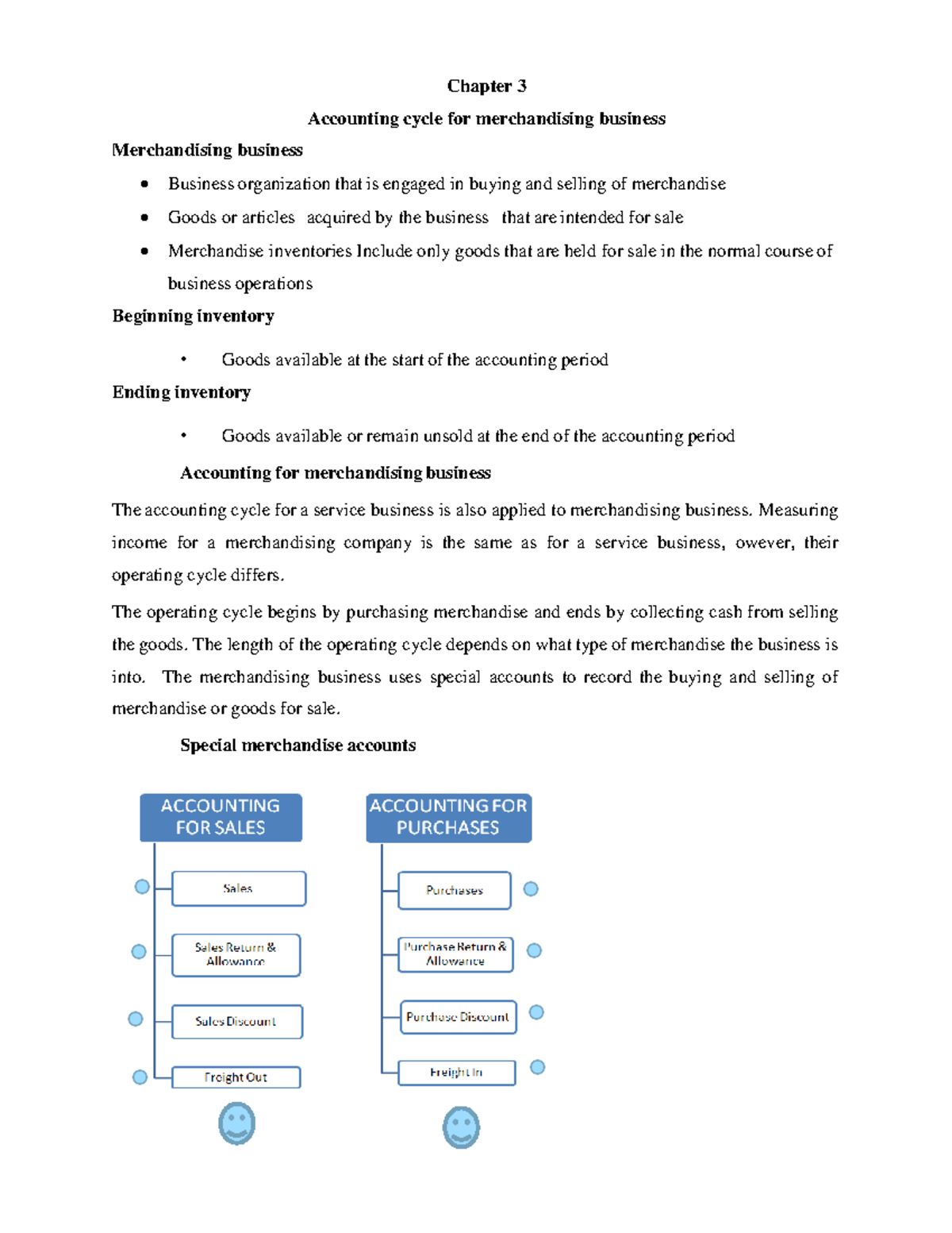 Chapter 3 Accounting cycle for merchandising business - Chapter 3 Accounting cycle for ...