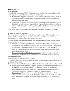 1014 - notes - Complete Health History Chapter 1:Critical Thinking and ...