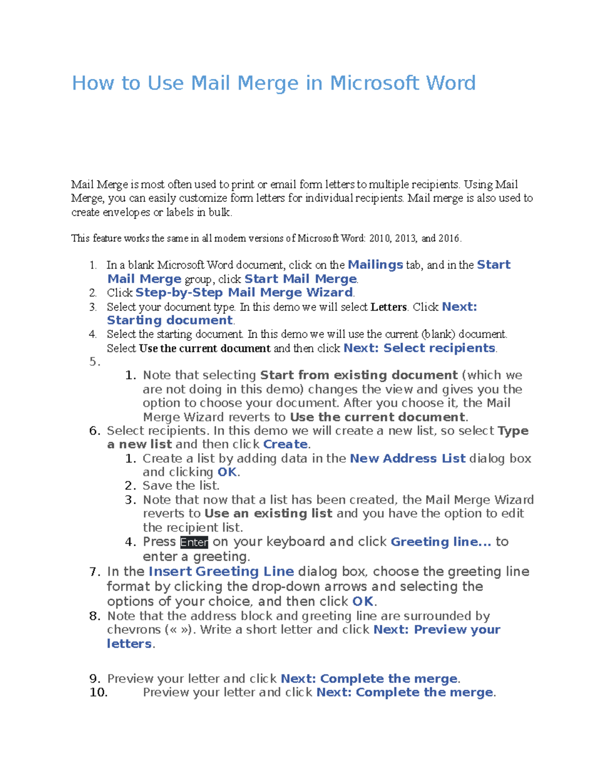 Practical 6. Prakhar Singh - How to Use Mail Merge in Microsoft Word ...