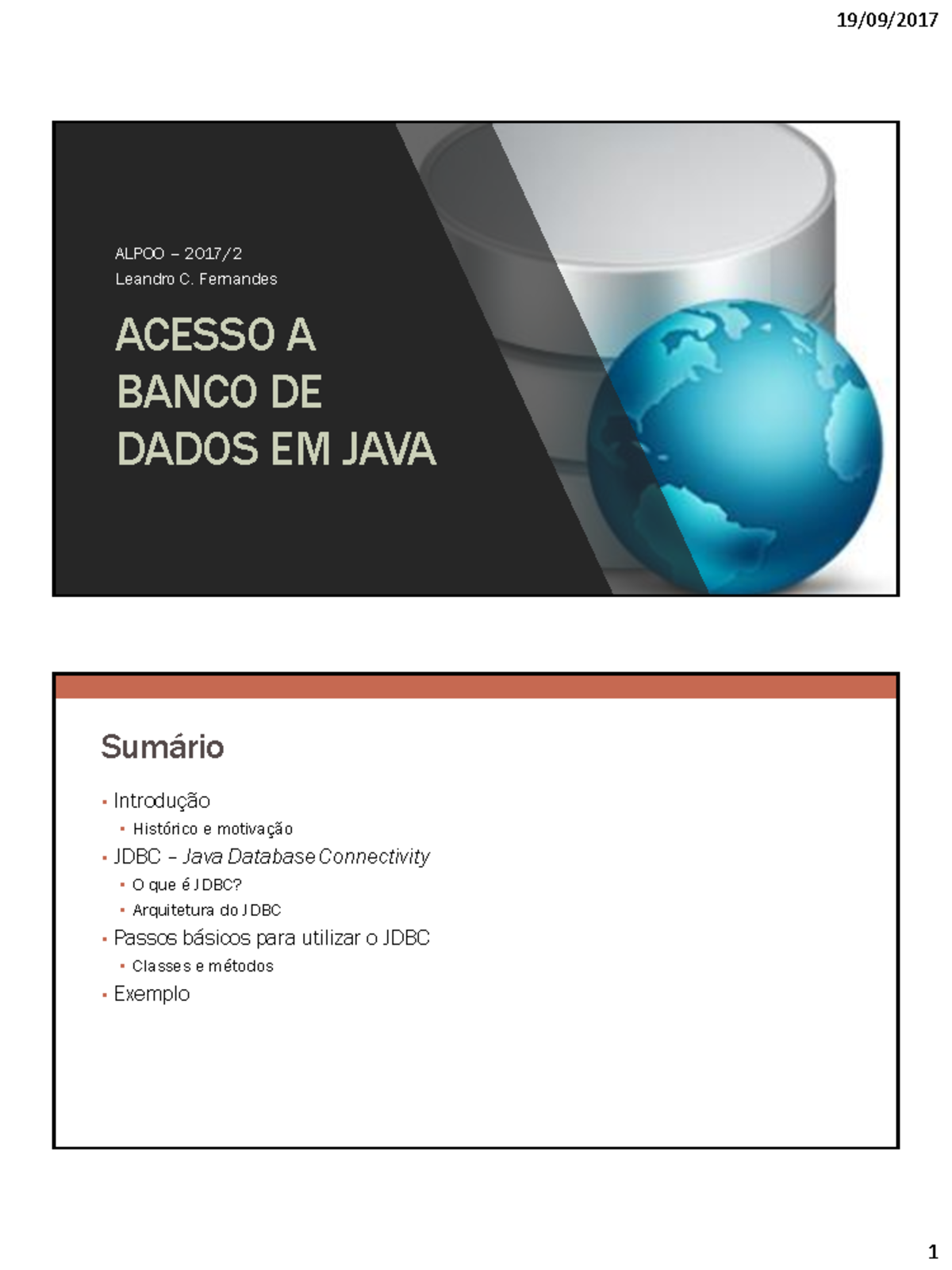 JDBC (Slides) - Banco de Dados com Java - ACESSO A BANCO DE DADOS EM ...