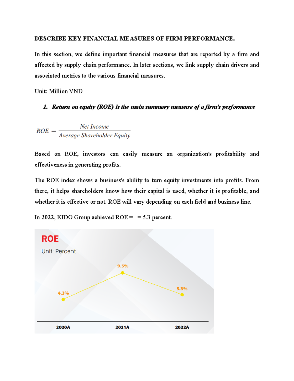 Describe KEY Financial Measures OF FIRM Performance - DESCRIBE KEY ...