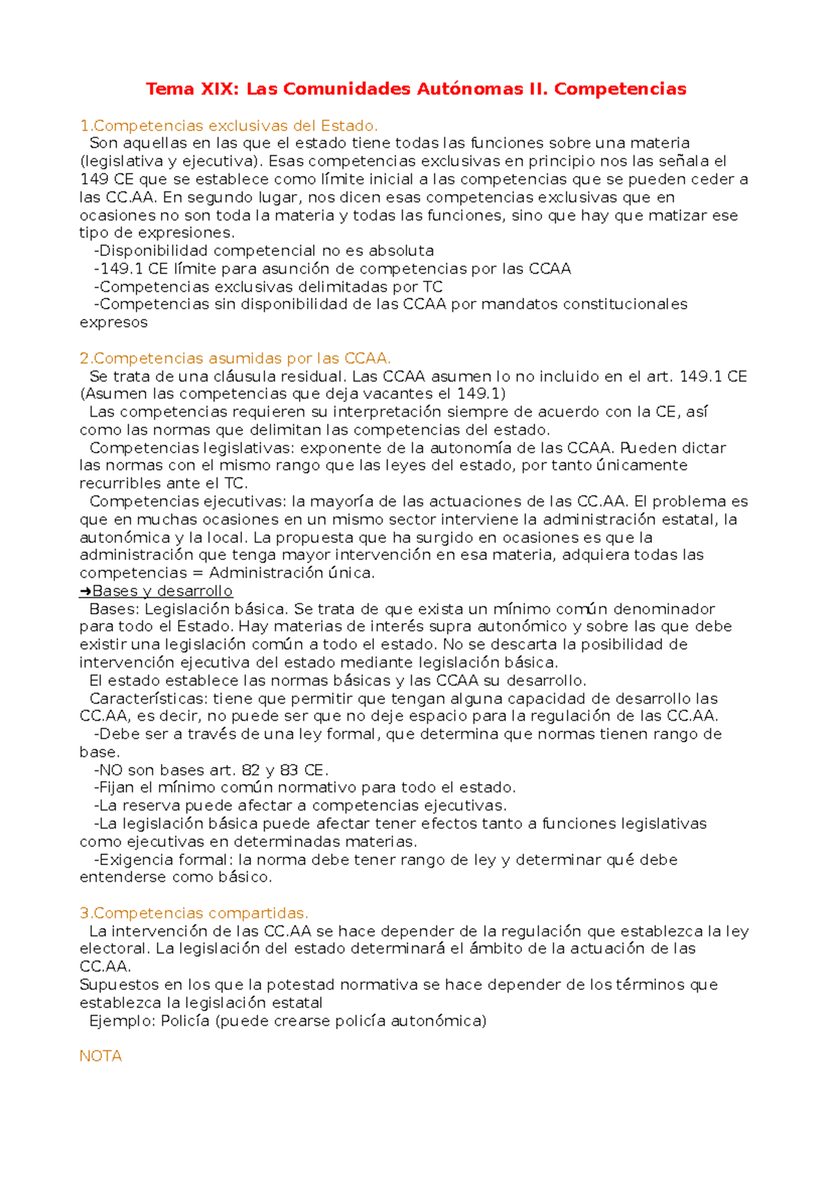 Tema 17. Las CCAA II - CCAA II - Tema XIX: Las Comunidades Autónomas II ... Tema 17. Las CCAA II - CCAA II - Tema XIX: Las Comunidades Autónomas II ...