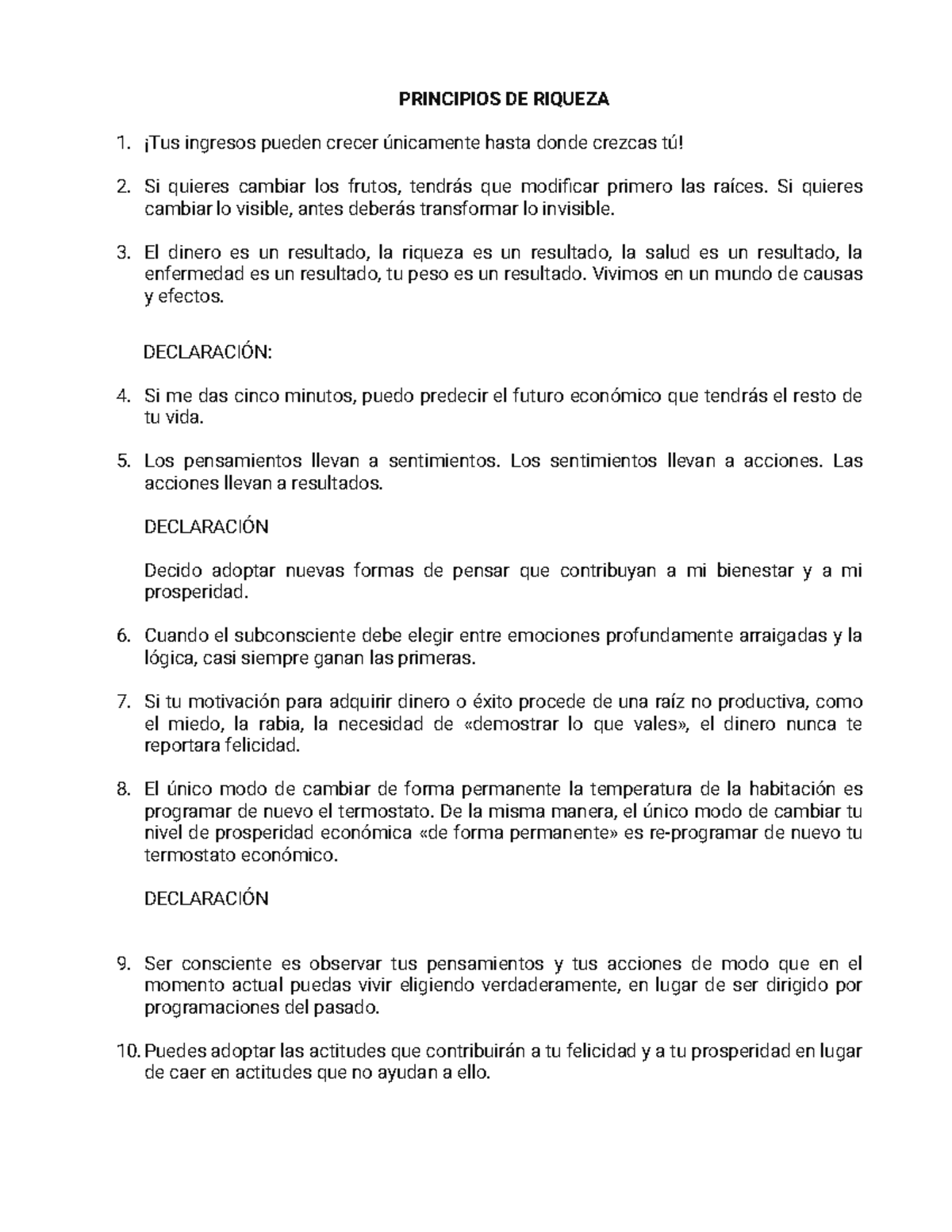 Principios DE Riqueza - PRINCIPIOS DE RIQUEZA ¡Tus ingresos pueden ...