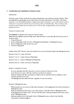 Cr PC - Here are notes for Crpc Code of Criminal Procedure 1898 - The ...
