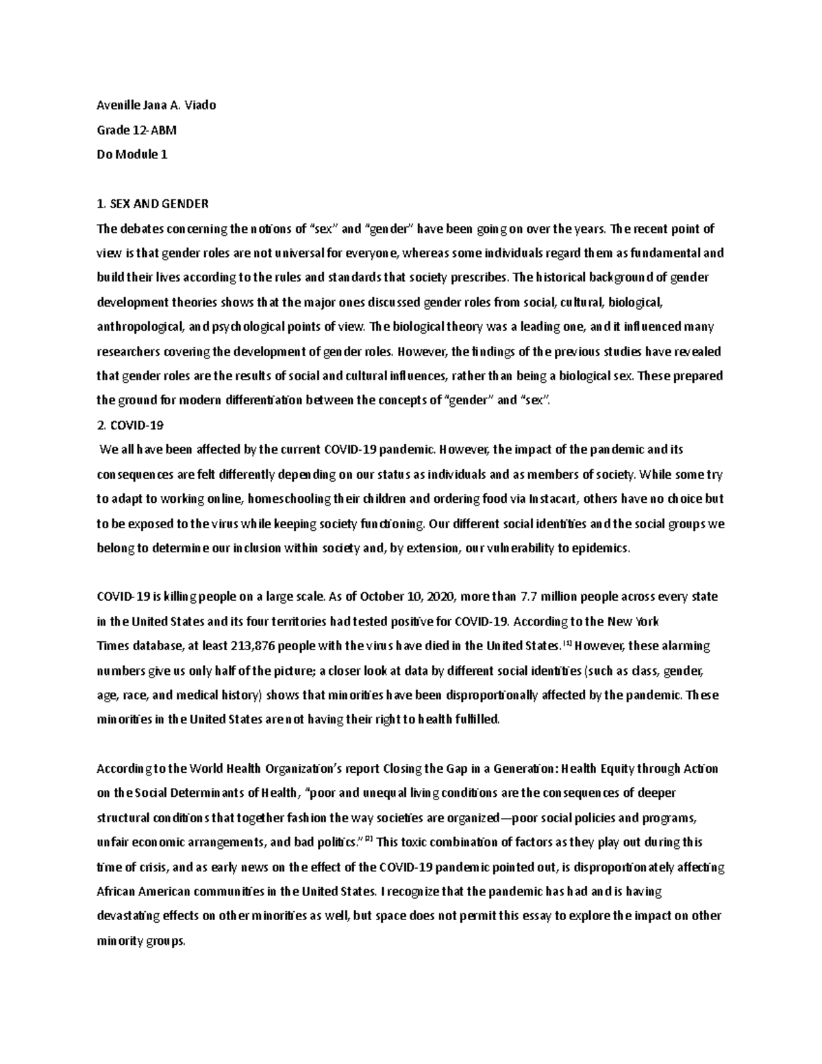 Module 1 Viado Do(EAPP) - Avenille Jana A. Viado Grade 12-ABM Do Module ...