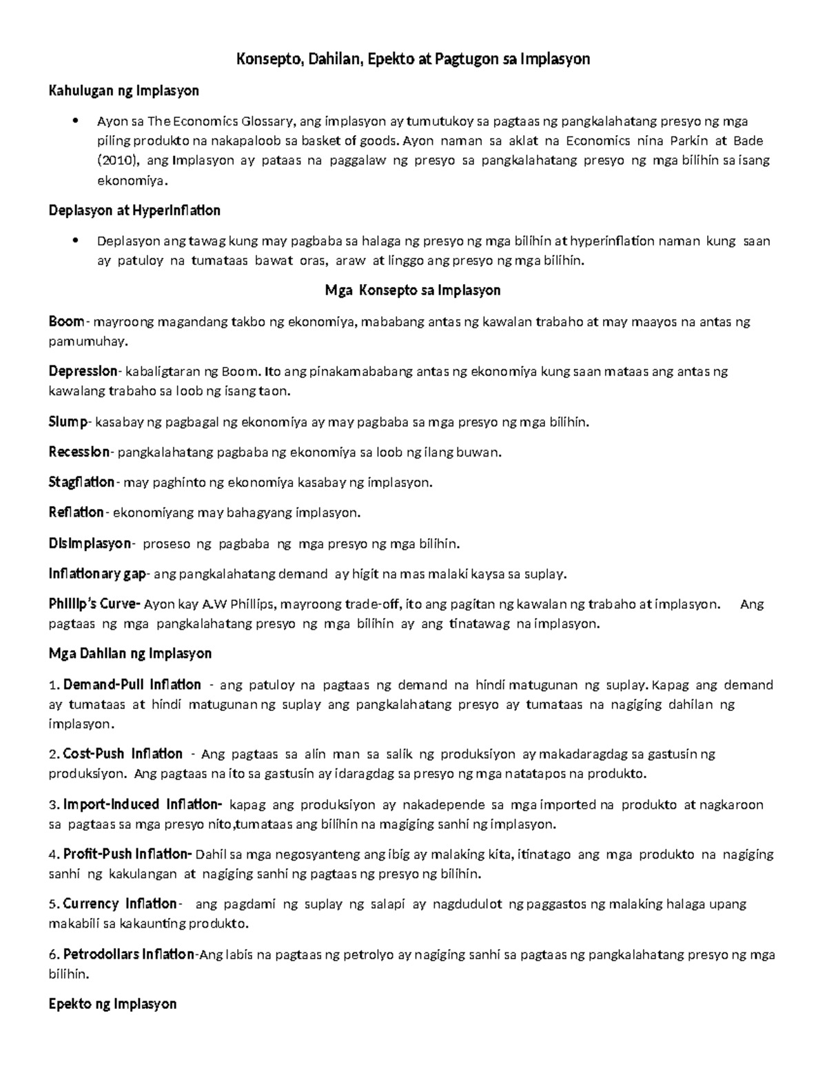 Inbound 3691758337289980225 - Konsepto, Dahilan, Epekto at Pagtugon sa ...