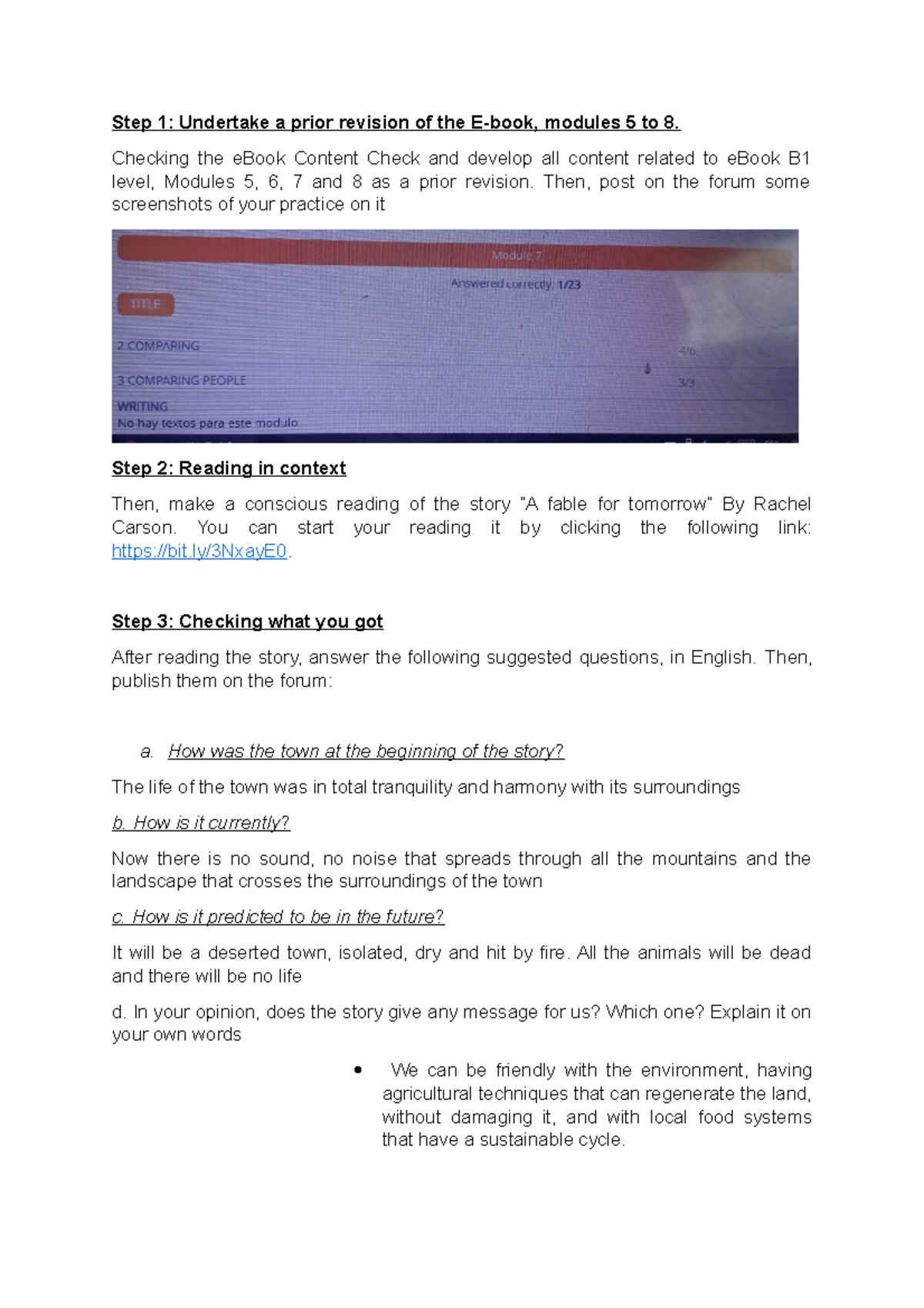 Task 2 - English III - Writing Productiona - Step 1: Undertake a prior ...
