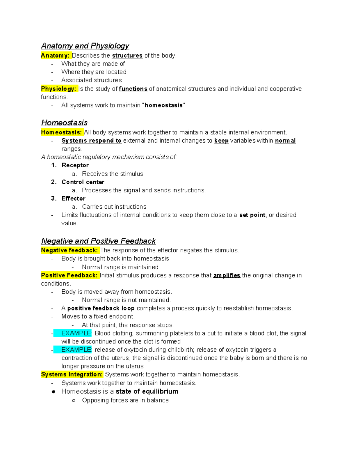 PET 124 - Ch.1 Human Body Structure and Function - Anatomy and ...