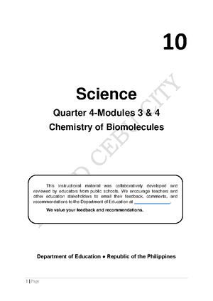 Q1-Module-1 - Module1 Quarter 2 - Earth and Life Science Quarter 1 – Module 1 Planet Earth – Our ...