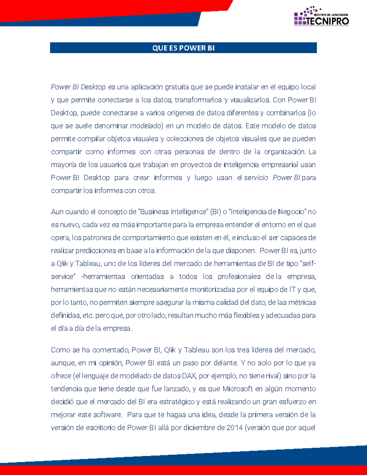 Que es Power BI - Powe bi principiante - QUE ES POWER BI Power BI ...