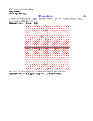 First maple hw - It's obvious - >> (1)(1) >> >> (2)(2) (1) g1 d x 3 K 5 ...