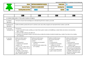 LAS-Q`1 W1 Language - corrected - LEARNING ACTIVITY SHEETS FOR GRADE I ...