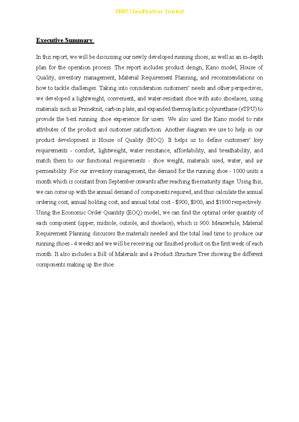 Assignment 3 Sample - Executive Summary In this report, we will be ...