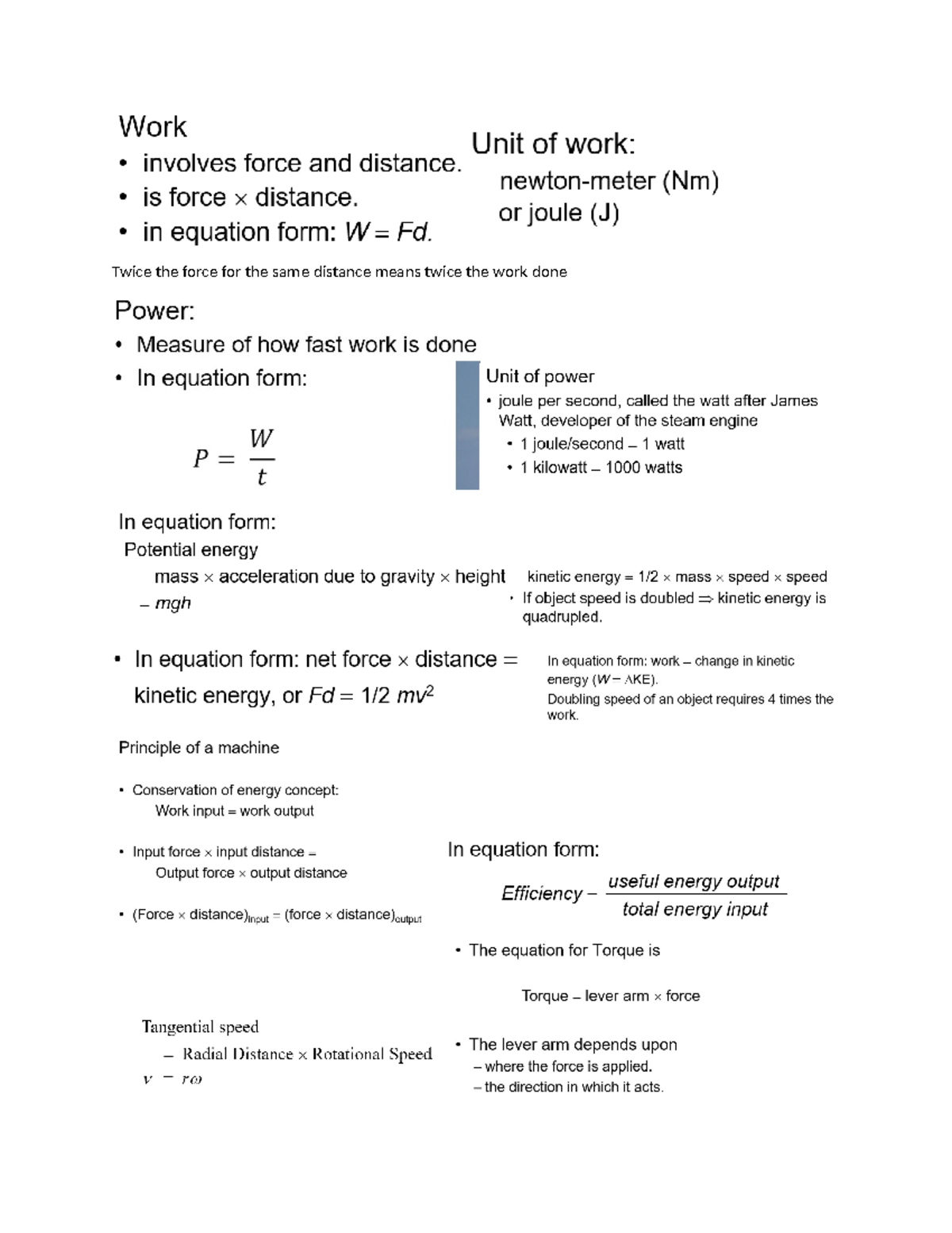 Phy - test - Introductory Physics - Twice the force for the same ...