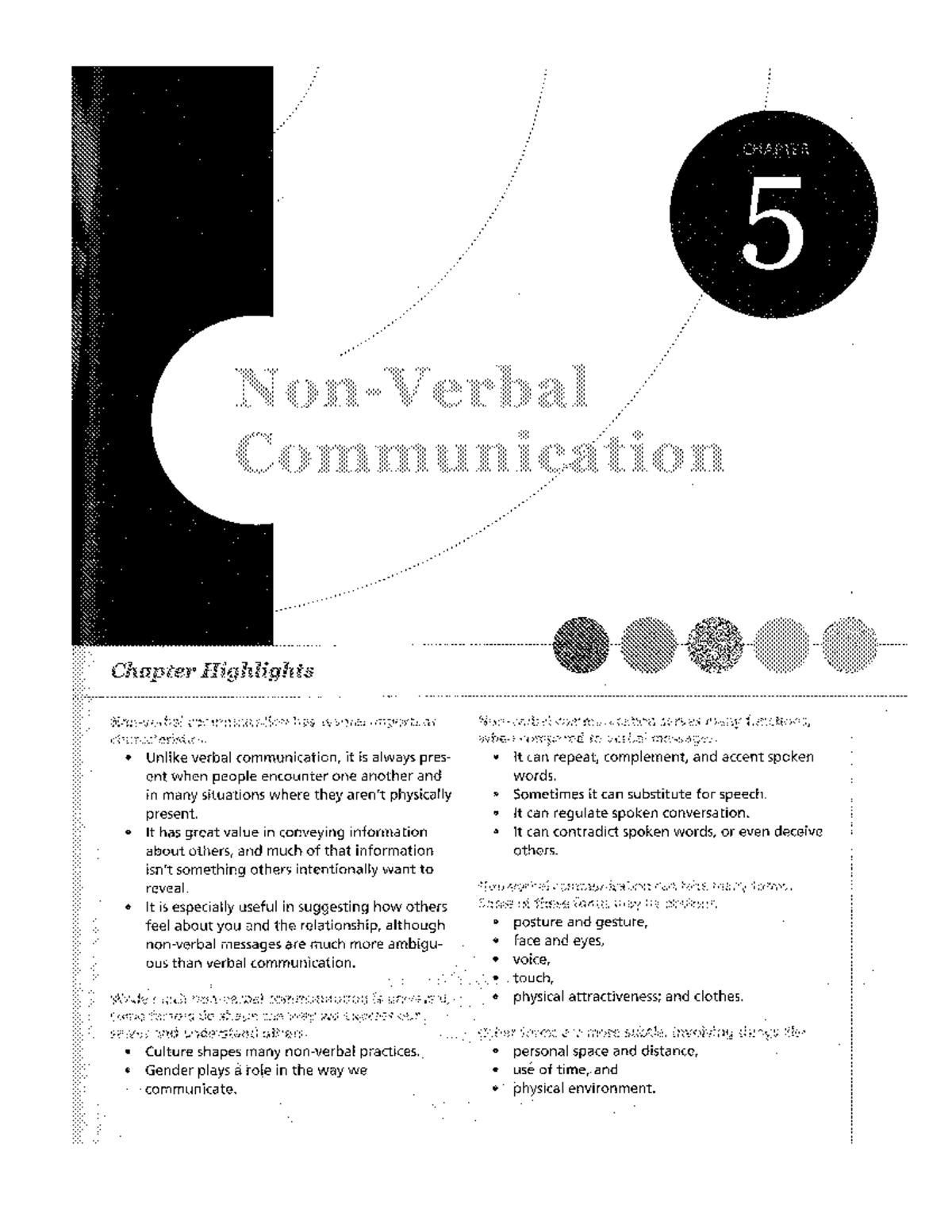 2) Module 1 - September 20th - Adler - Chapter 5 (Nonverbal ...