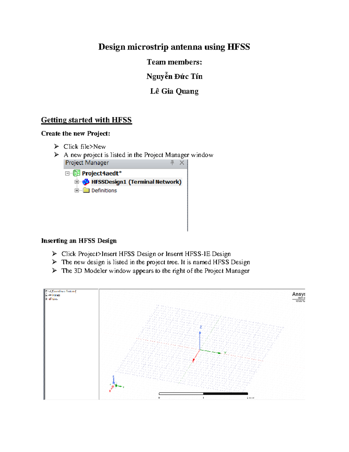 Duc Tin Gia Quang Design microstrip antenna using HFSS - Design microstrip antenna using HFSS ...