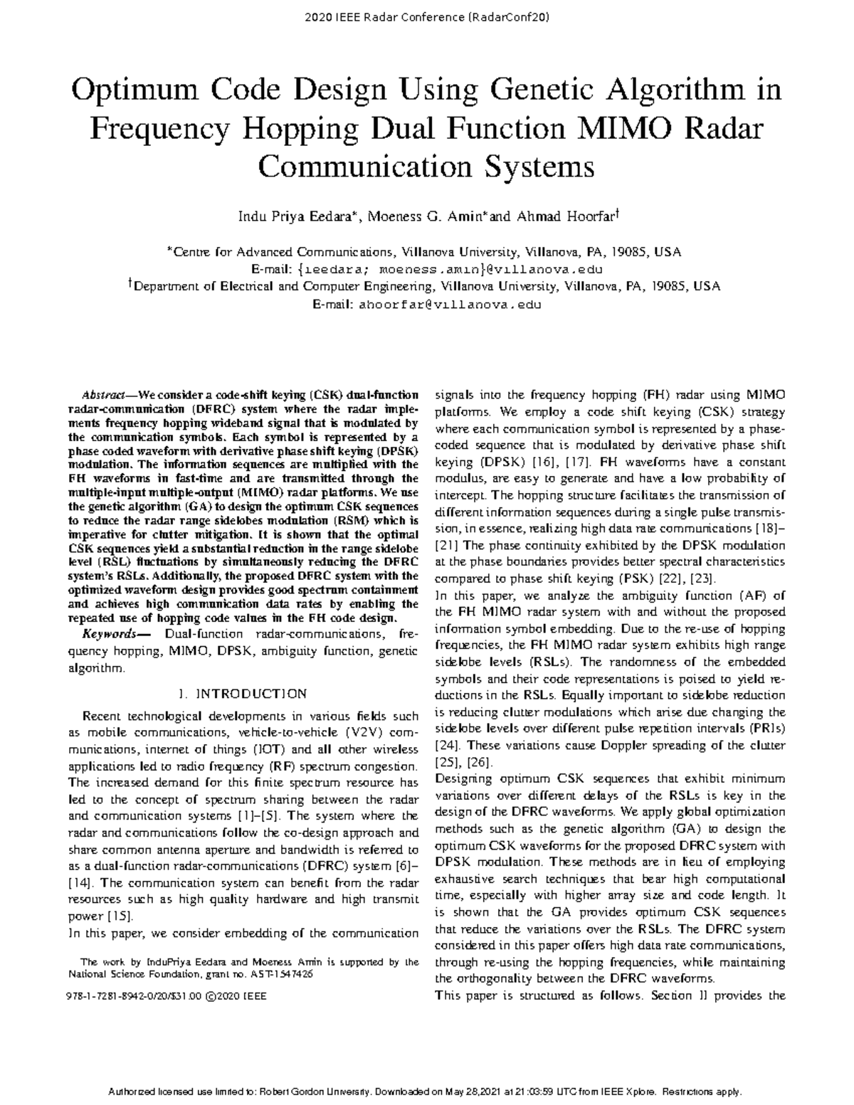 Eedara 2020 - course file - Optimum Code Design Using Genetic Algorithm ...