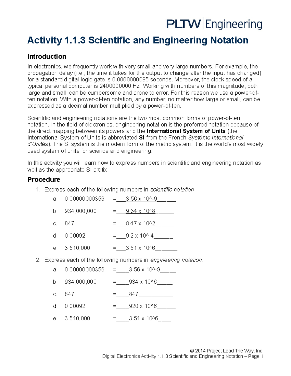 1 1 3 A Scientific Engineering Notation Activity 1 1 Scientific And 1 1 3 A Scientific Engineering Notation Activity 1 1 Scientific And