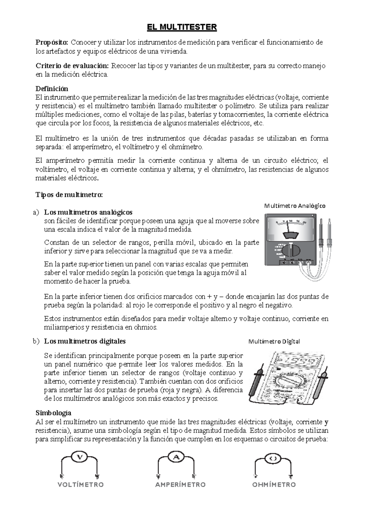 Tema - EL Multitester - Tu descripción es demasiado corta - EL ...