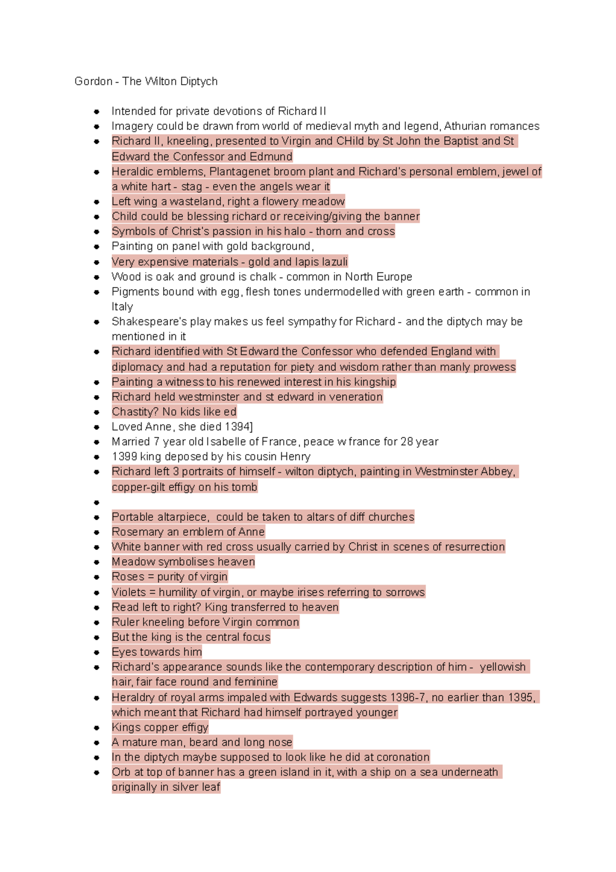 Gordon - The Wilton Diptych - Studocu