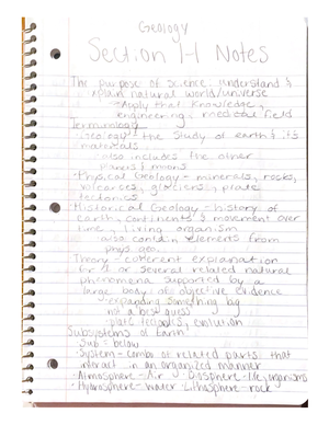 Geology Section 3-1 Notes - Geology Section 3-1 Notes Early Paleozoic ...