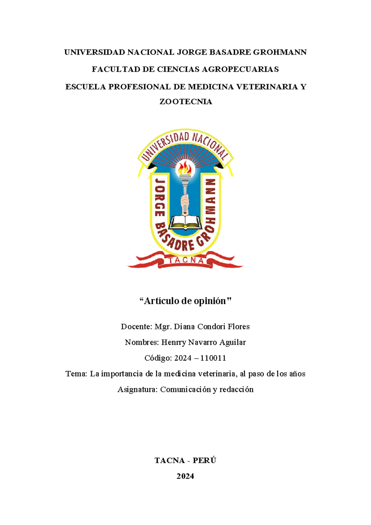 Articulo DE Opinion - Argumentos Henrry Navarro - e.g.jorgue basandre ...