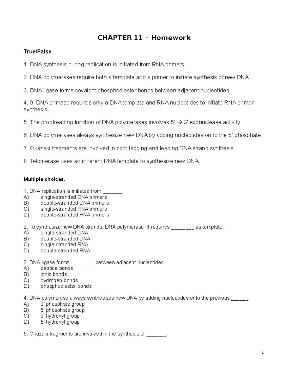 Chapter 11. homework Recitation (2018 05 31 03 01 51 UTC) - CHAPTER 11 ...