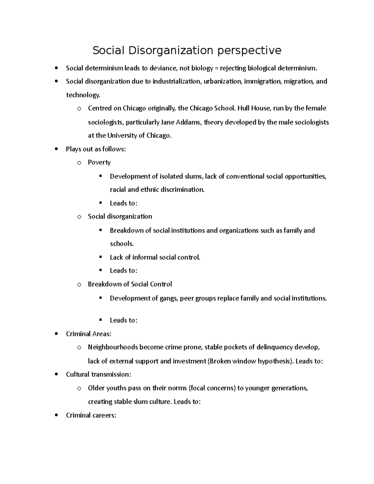 Social disorganization, ecological mapping, Talcott parsons, Michael ...