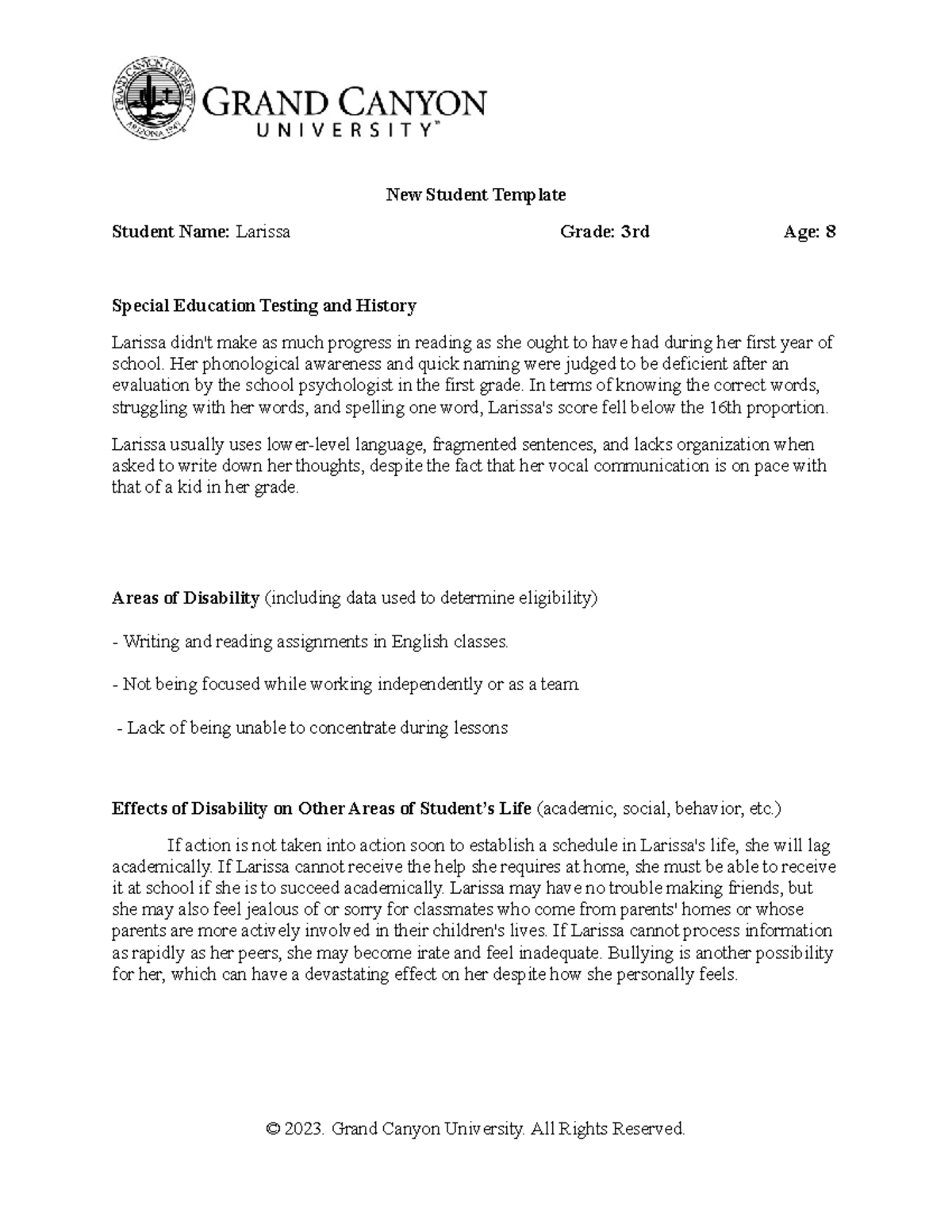 Bench Mark Topic 6 By Carrie Joyner - New Student Template Student Name ...