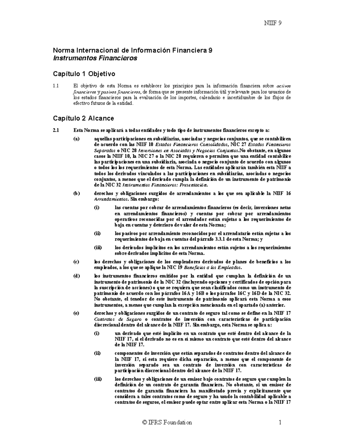 NIIF 9 Instrumentos Financieros - Norma Internacional de Información ...
