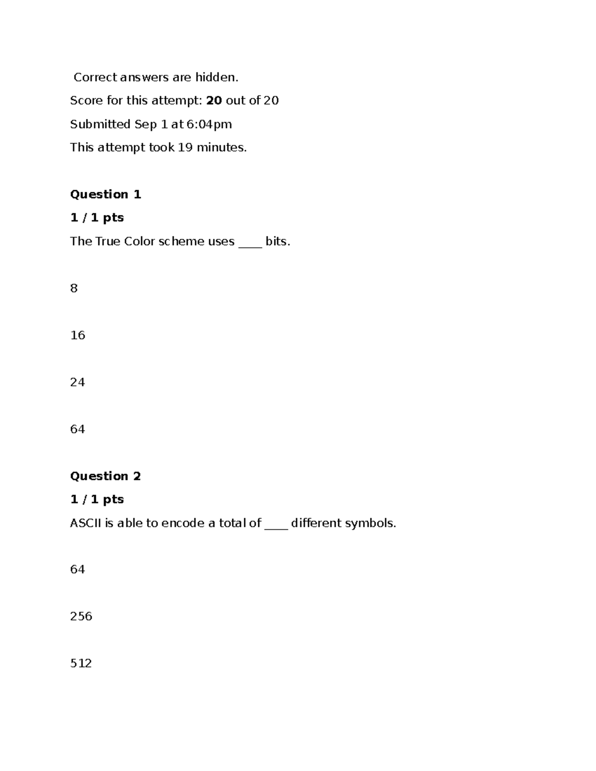 Quiz Computer Organization And Number Systems And Logic Gates Correct Answers Are Hidden