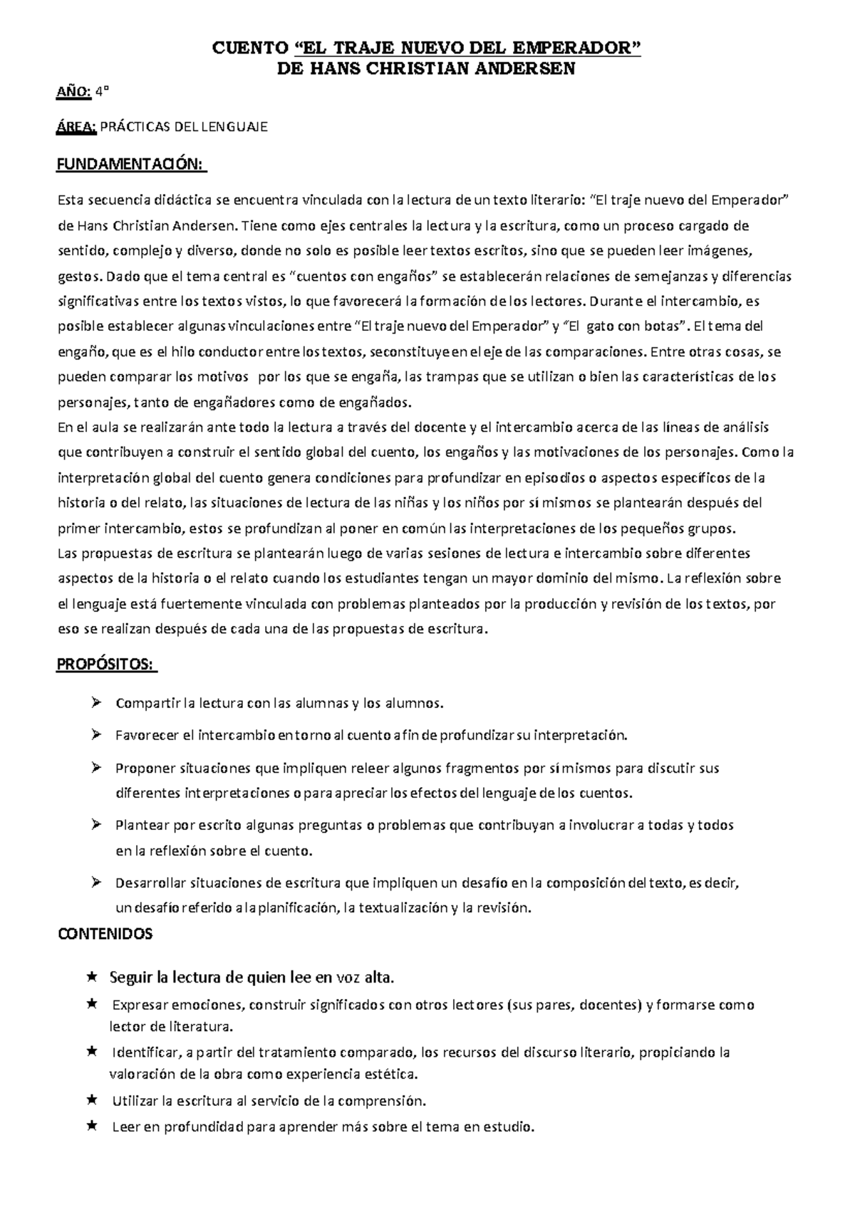 4° EL Traje Nuevo DEL Emperador - CUENTO “EL TRAJE NUEVO DEL EMPERADOR ...