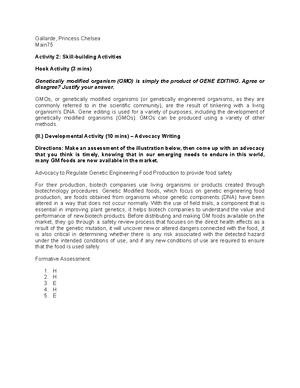 GEN 003 Lesson 12 - GEN 003 : LESSON 12 Activity 2: Skill-building ...