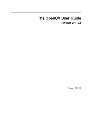 Opencv cheatsheet - bnbnbnbnb - OpenCV 2 Cheat Sheet (C++) The OpenCV C++ reference manual is ...