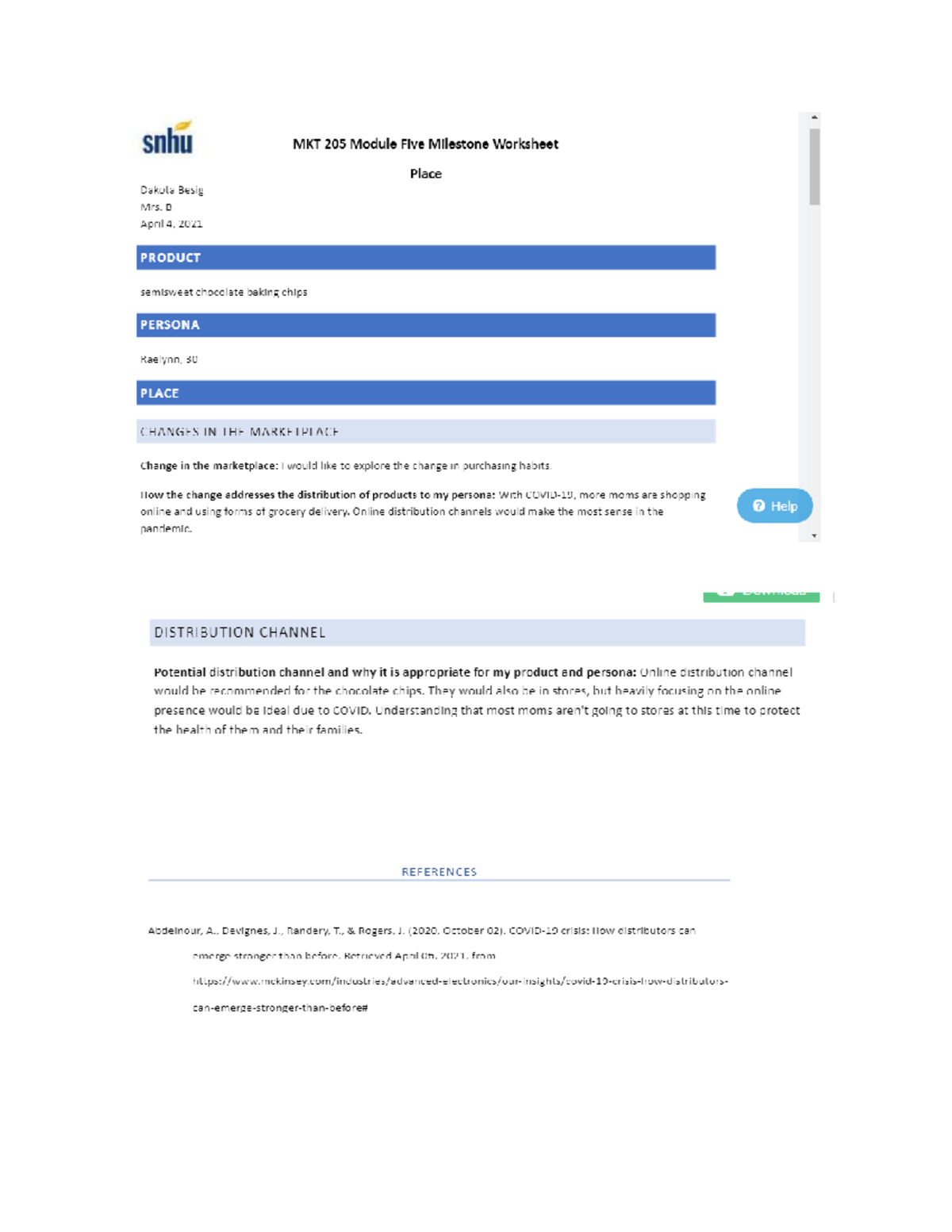 MKT 205 - Module 5 Place - MKT-205 - Studocu