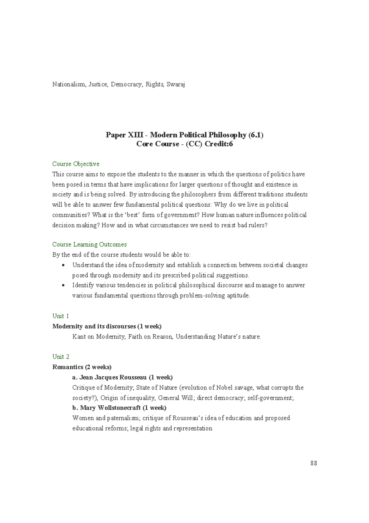 Modern political philosophy - By introducing the philosophers from ...