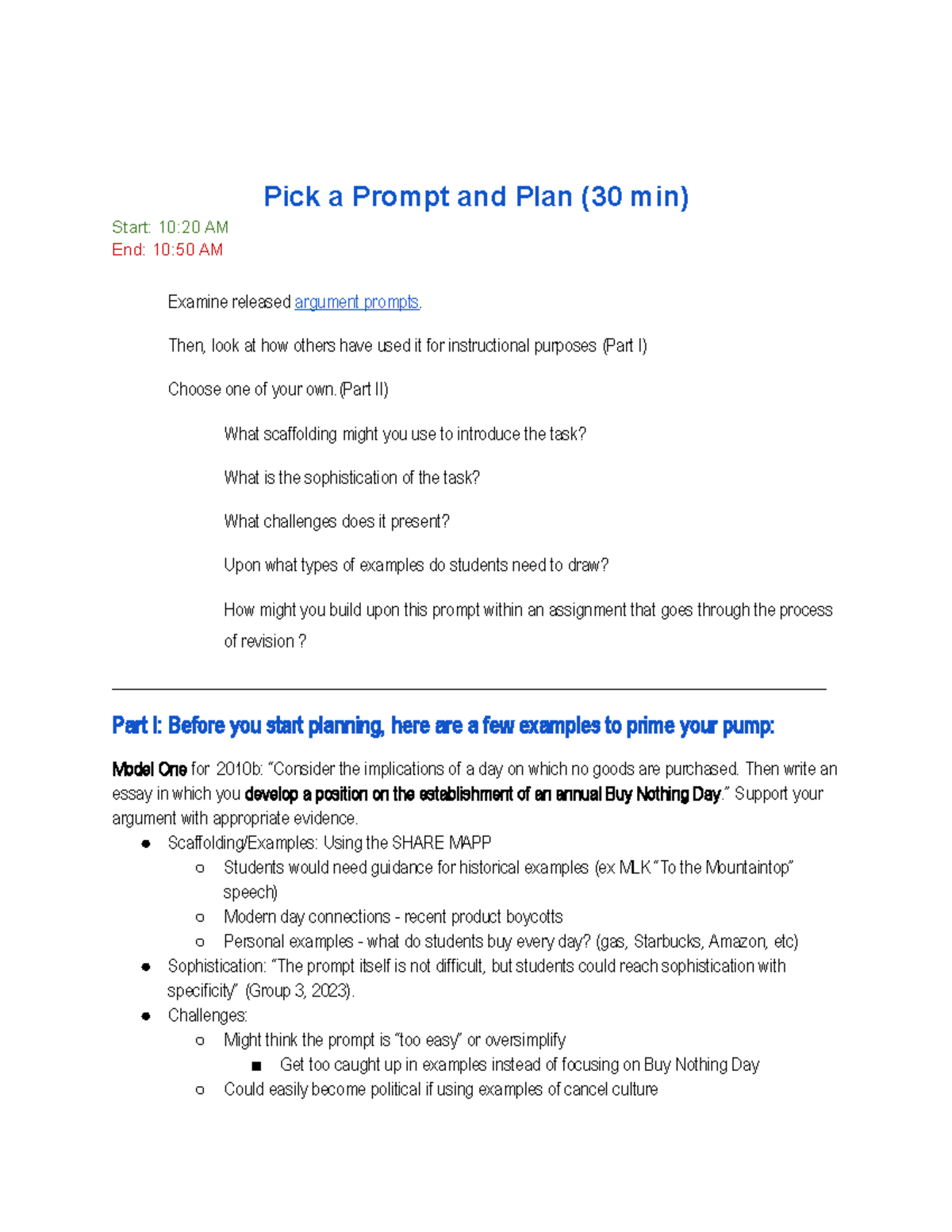 2023 Silver State 2023 Ideas for using AP Prompts with Your Students ...