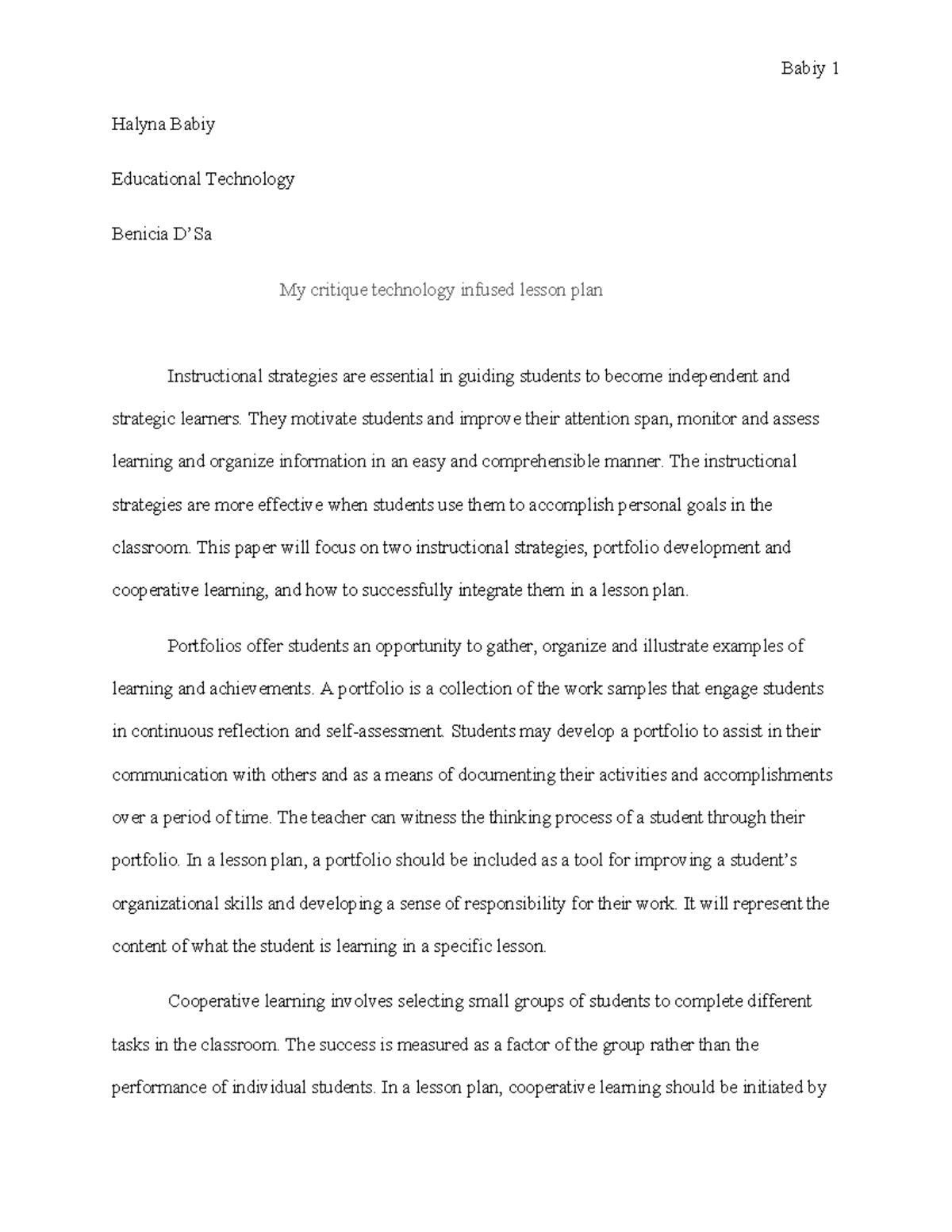 Critique your technology infused lesson plan - Taggedbpinterest ...