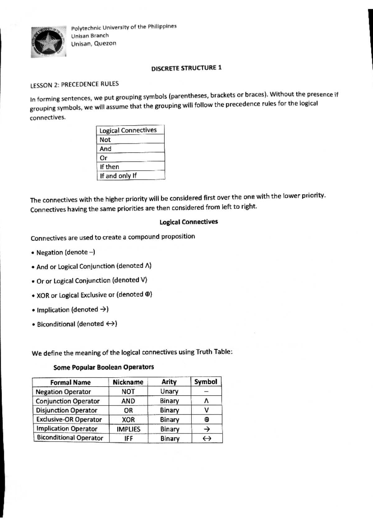 Discrete- Structure-2 - Bachelor of Science in Information Technology ...