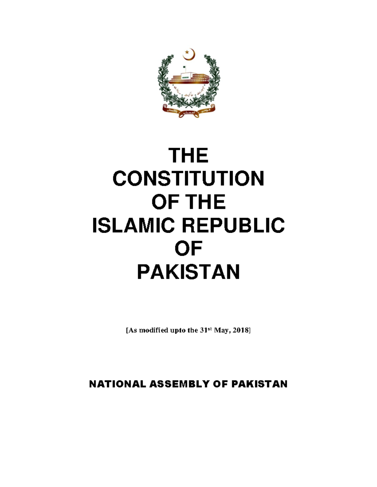 1549886415 632 - Constitution of Islamic Republic of Pakistan - THE ...