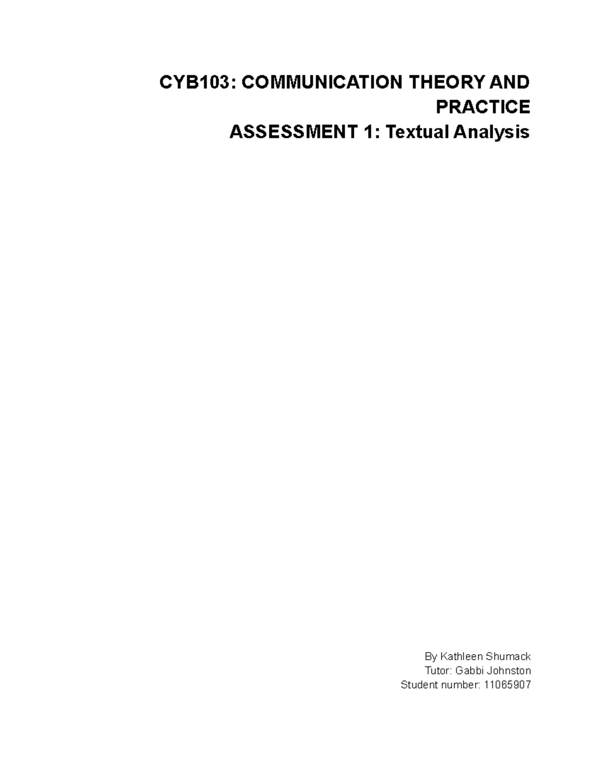 CYB103 Communication Theory AND Practice-1 - CYB103: COMMUNICATION ...